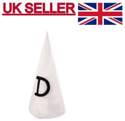 DUNCE 'D' WHITE HAT KIDS ADULT FANCY DRESS NEW NAUGHTY SCHOOL | eBay