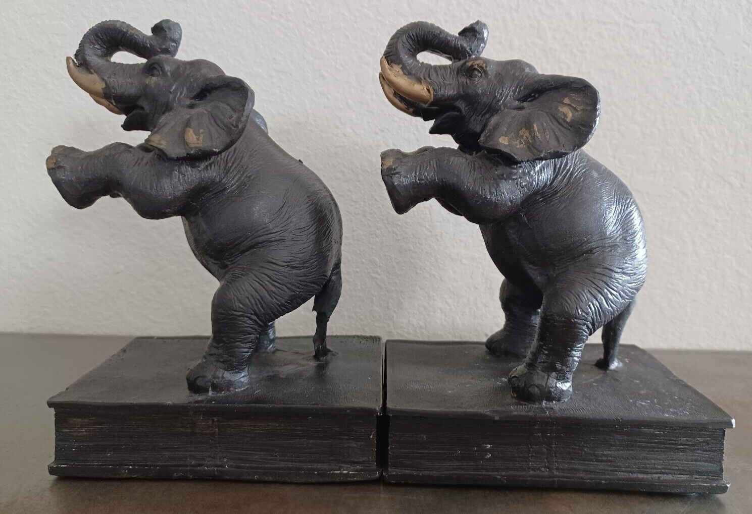 Banash Boston Elephant Bookends 7.2" Tall Vintage | eBay