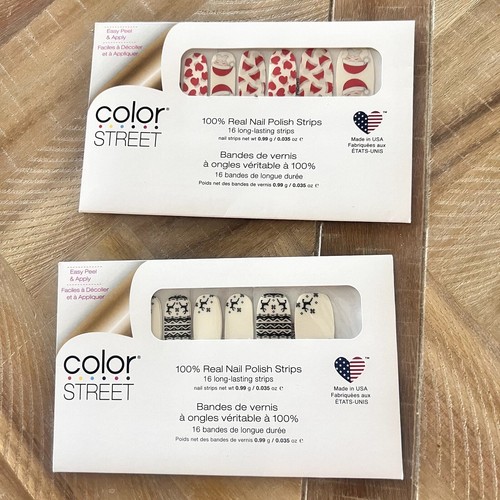 Color street Christmas Holiday bundle #2 Nail Polish Strips Santa ...