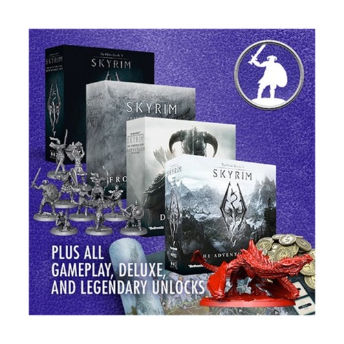 Modiphius Board Games Skyrim The Adventure Board Game (Gamefound De Box ...