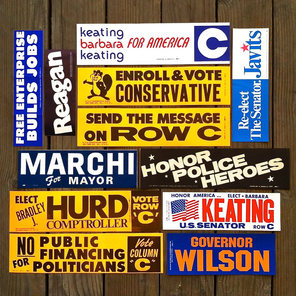 Republican Bumper Stickers On Car