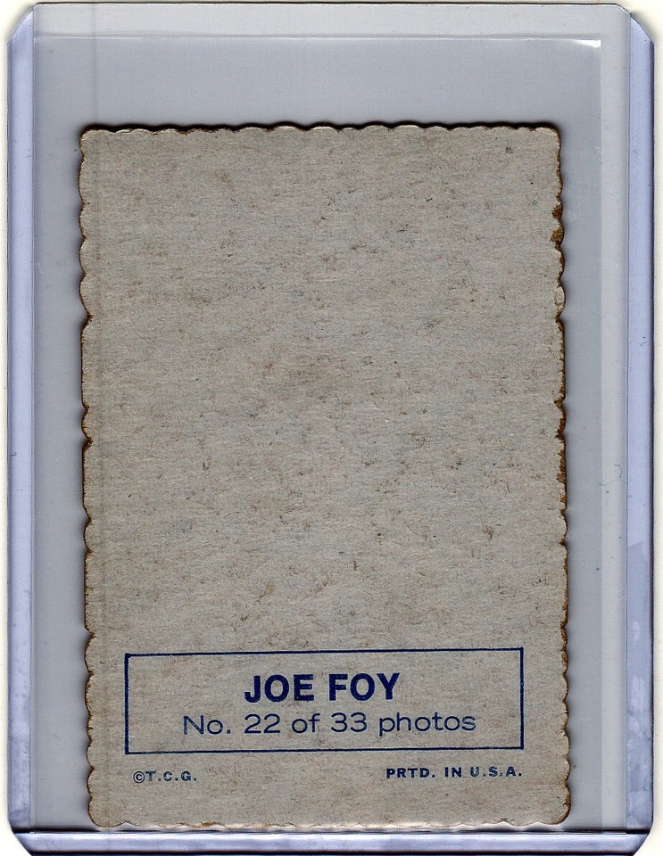 1969 Topps Deckle Edge JOE FOY #22 - VG-EX - Kansas City Royals | eBay