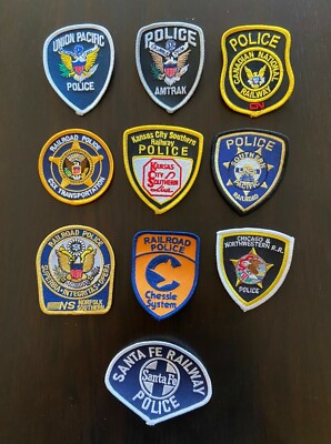 10 - Vintage Railroad police patches | eBay