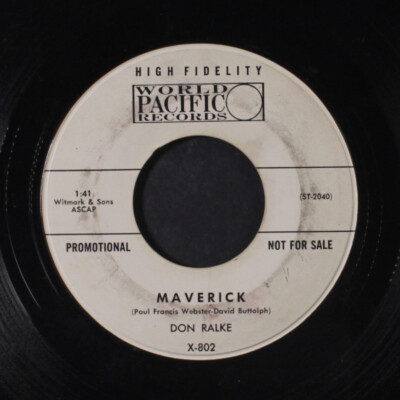 DON RALKE: travelin' west / maverick WORLD PACIFIC 7" Single 45 RPM | eBay
