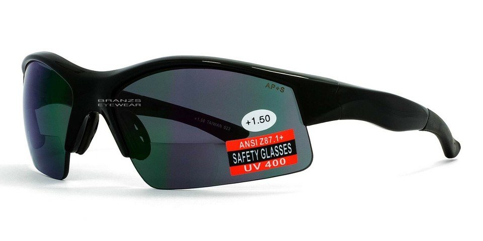 Magnifying Sunglasses Safety ANSI Z87.1 Bifocal Lens Reading Glasses ...