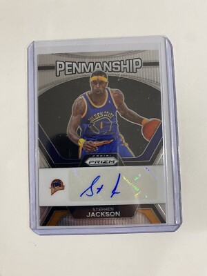 2023 Prizm Penmanship SSP Prizm Stephen Jackson Auto Mint Only One On ...