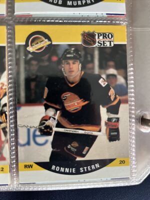 1990 Pro Set #549 Ronnie Stern RC Vancouver Canucks | eBay
