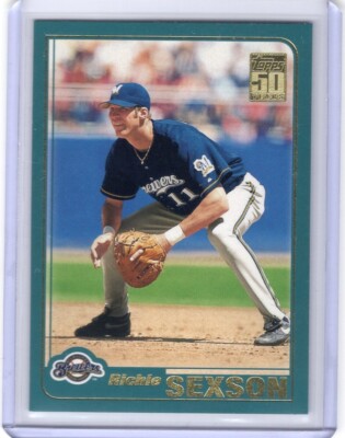 RICHIE SEXSON 2001 Topps #76 - BREWERS | eBay