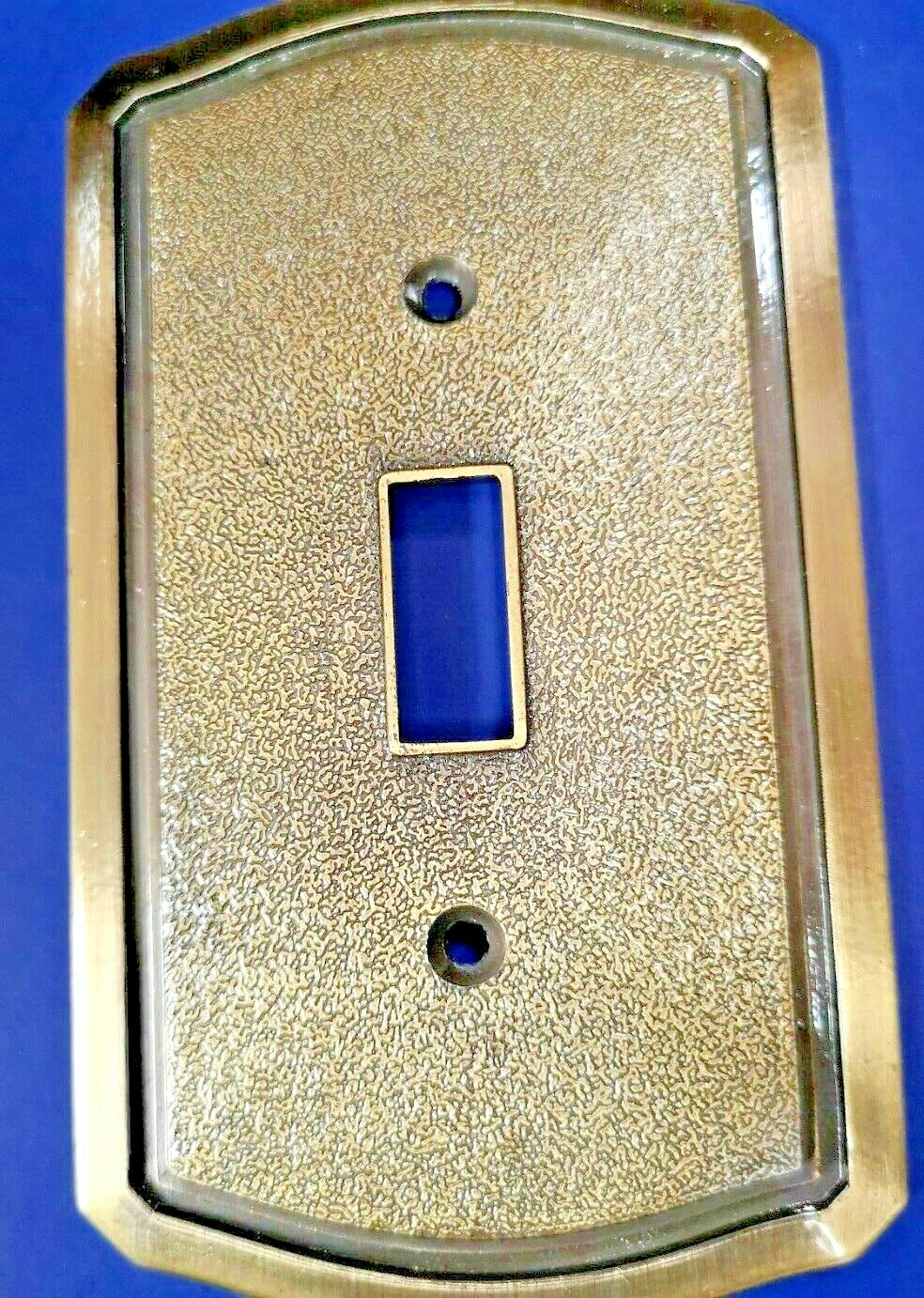 NuTone SWITCH PLATE Single Gang ANTIQUE BRASS Decorative Beveled NEW HM ...
