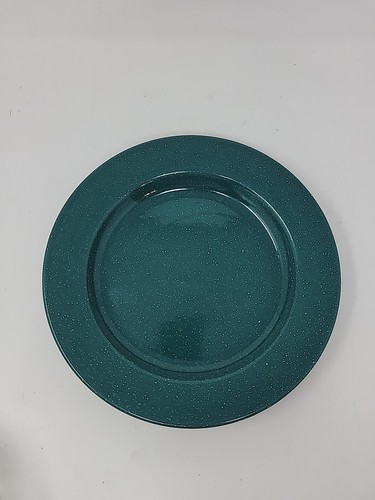 Enamel Ware Green Metal Splatter Ware Set of 5 Dinner Plates | eBay