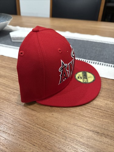 New Era MLB Los Angeles Anaheim Angels ANAELS Overlap 59FIFTY Fitted ...
