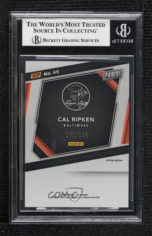 2023 National Convention VIP Gold Pack Red Sparkle Prizm Cal Ripken Jr ...