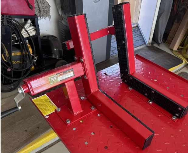 Motorcycle Wheel Vise Stop Chock Brace Accessory Heavy Duty Adjustable ...