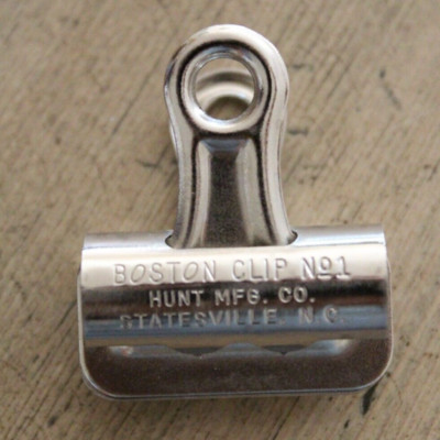 Vintage Boston Metal Clip No. 1 Hunt Mfg. USA | eBay