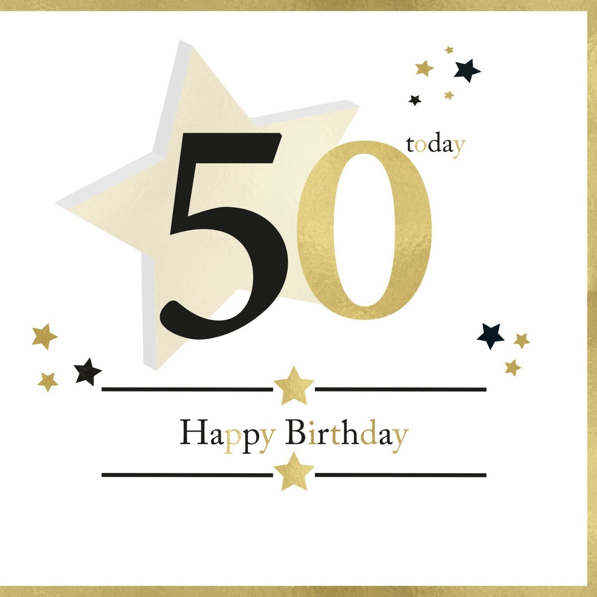 50th Birthday Card Template