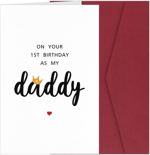 1st Birthday As My Daddy Card, New Dad Card from Baby Gift | eBay