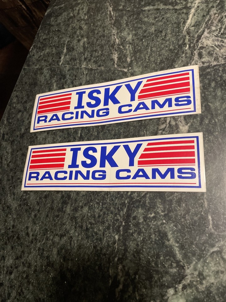 2 Vtg Classic Isky Racing Cams Decals Stickers NHRA Hot Rod NASCAR Lot ...