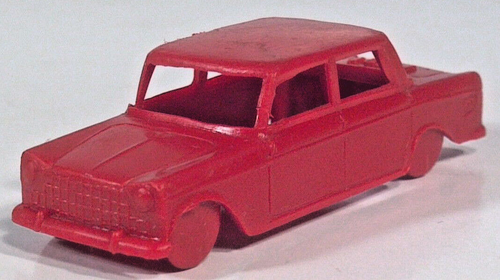 Vintage MPC Fiat 2100 2" Scale Model Red Molded Plastic Car | eBay