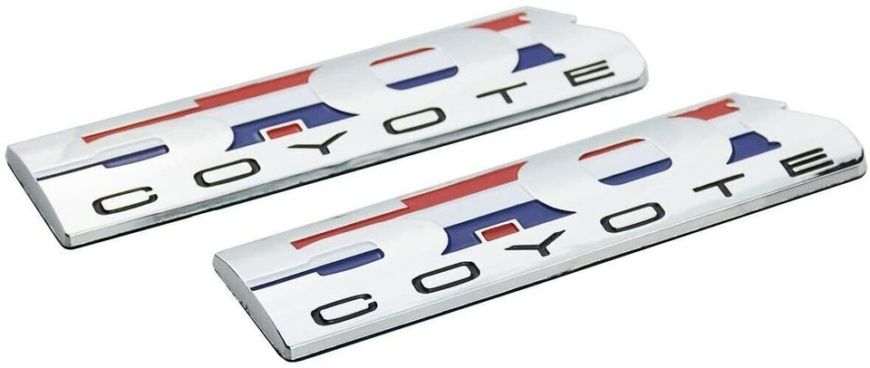 2x 5.0 COYOTE Emblem Decal 3D Engine Emblems V8 Badge Nameplate Logo ...