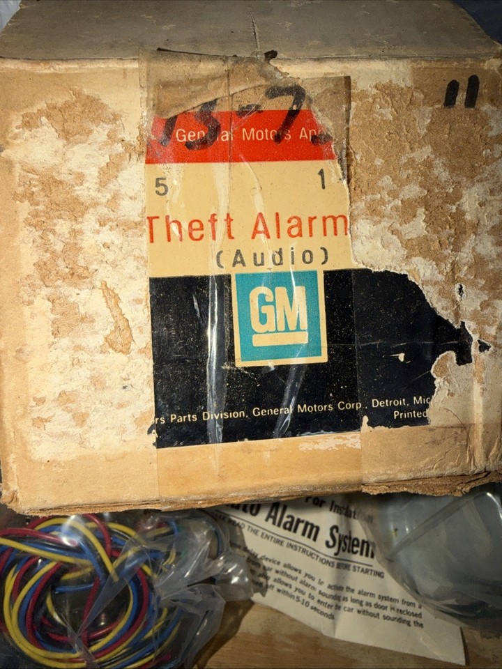 1972-75 NOS CHEVY Camaro Chevelle Corvette ANTI-THEFT-BURGLAR ALARM GM ...