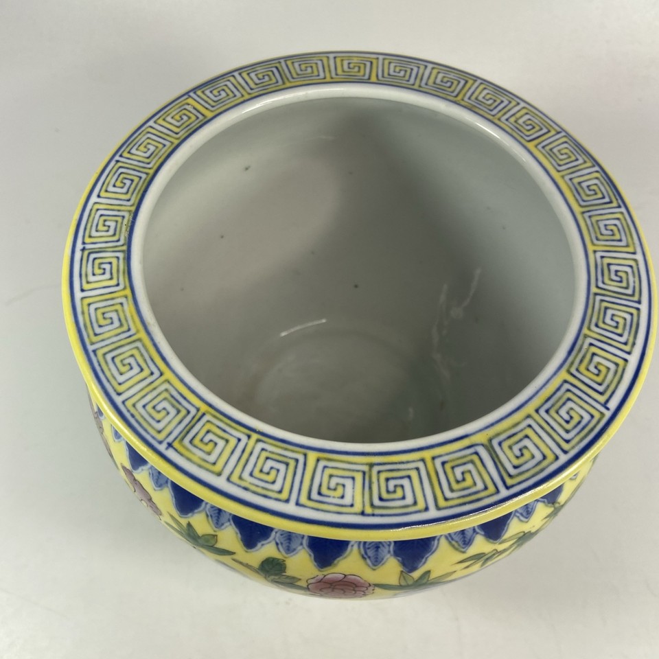 VTG Andrea By Sadek Chinese Chinoiserie Koi Pot Garden Planter Cachepot ...