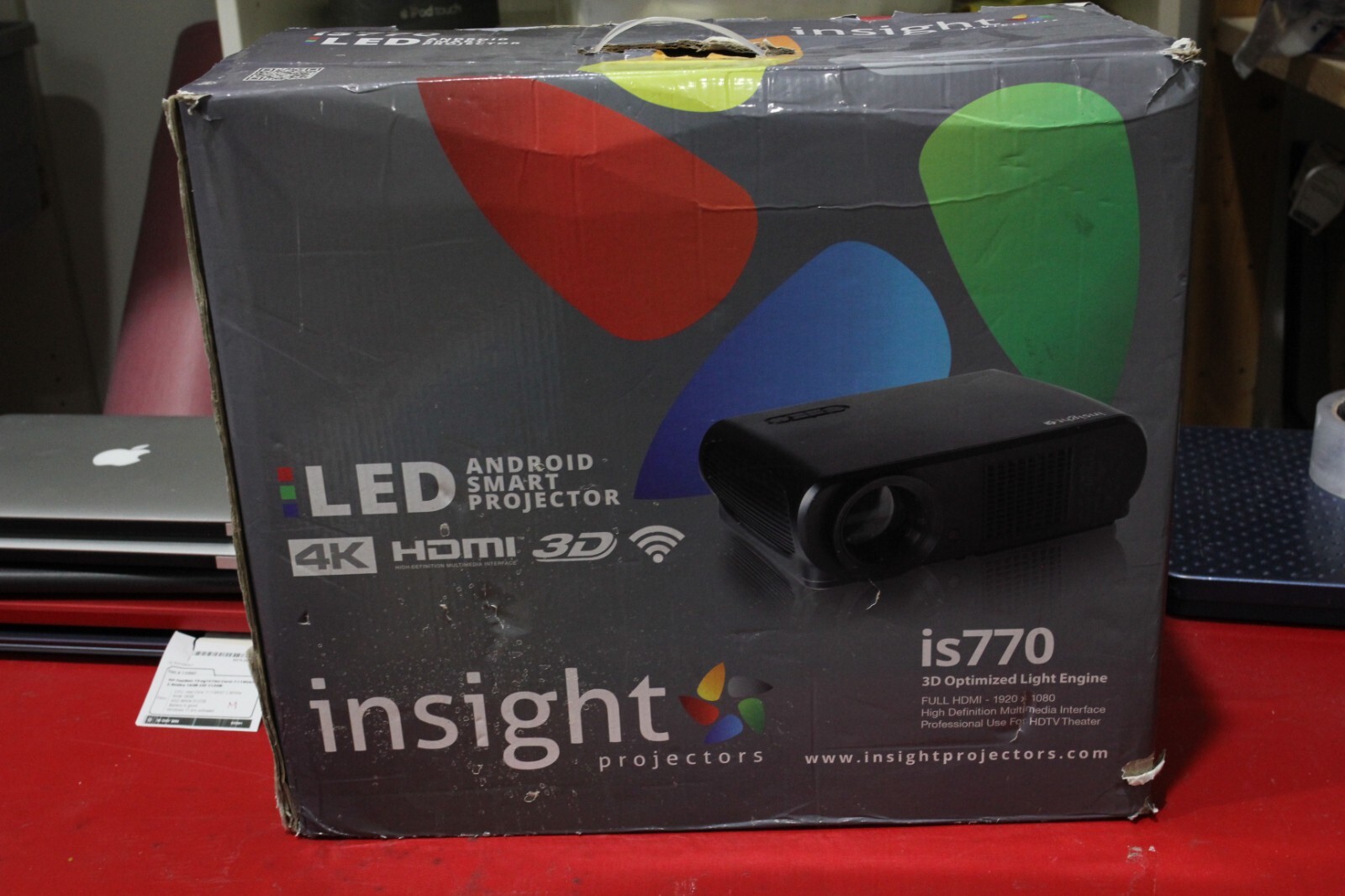 New Insight 4K Android Smart Projector IS 770 LED 3D Optimized Light ...