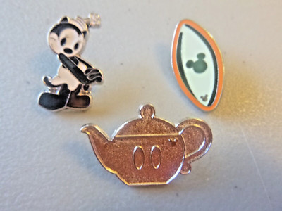 Disney Pins - 3 Pins - 2 Hidden Mickey's and Ostenia | eBay