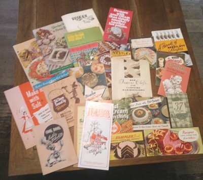 VTG 1950s 60s 70s Cookbook Pamphlets Knox Baker's General Foods Nestle ...