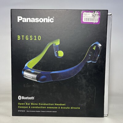 Panasonic RP-BTGS10 Wireless Bluetooth Stereo Headphone Bone Conduction ...