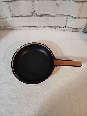 Pyrex Vision Corning 6" Amber Open Skillet Non-Stick Fry Pan USA | eBay
