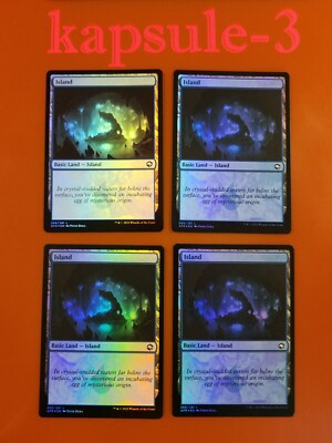 4x Island | FOIL Basic Land 266/281 | Forgotten Realms | MTG Magic ...