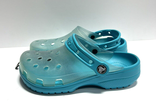 Crocs Womens Classic Clear Blue Clogs Size 6 | eBay