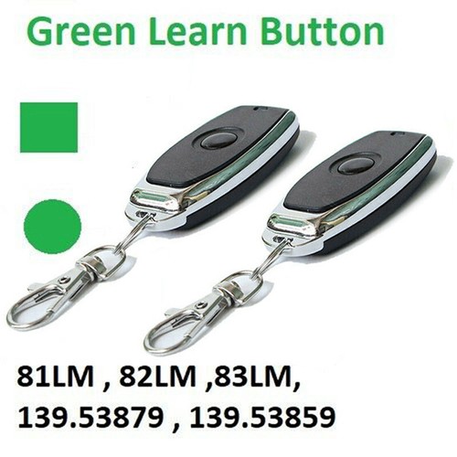 For Craftsman Garage Door Opener Key Chain Remote Control Green Learn ...