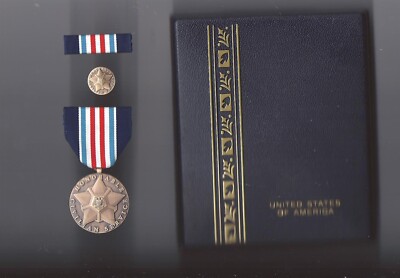Civilian Service Secretary of Defense Award medal in case with rbr and ...