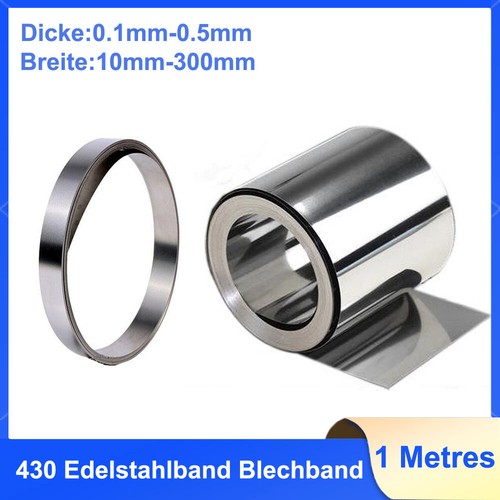 430 Edelstahlband Blechband Edelstahl dünnes Band Folie Dicke 0.1mm bis ...