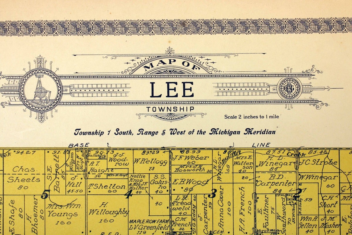 Lee Township Michigan Map