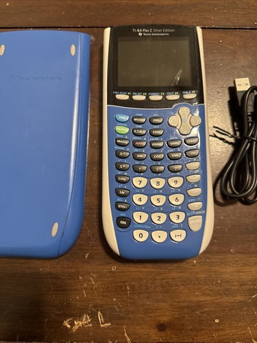 Texas Instruments TI-84 Plus C Silver Edition Graphing Calculator W ...