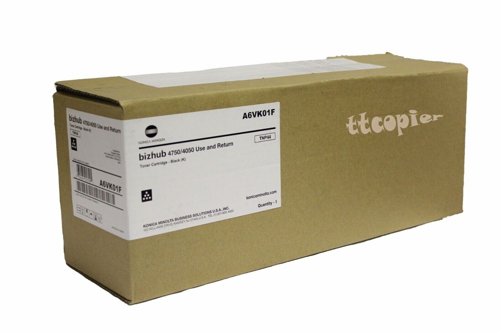 Genuine Konica Minolta TNP44 A6VK01F Black Toner Cartridge - Bizhub ...