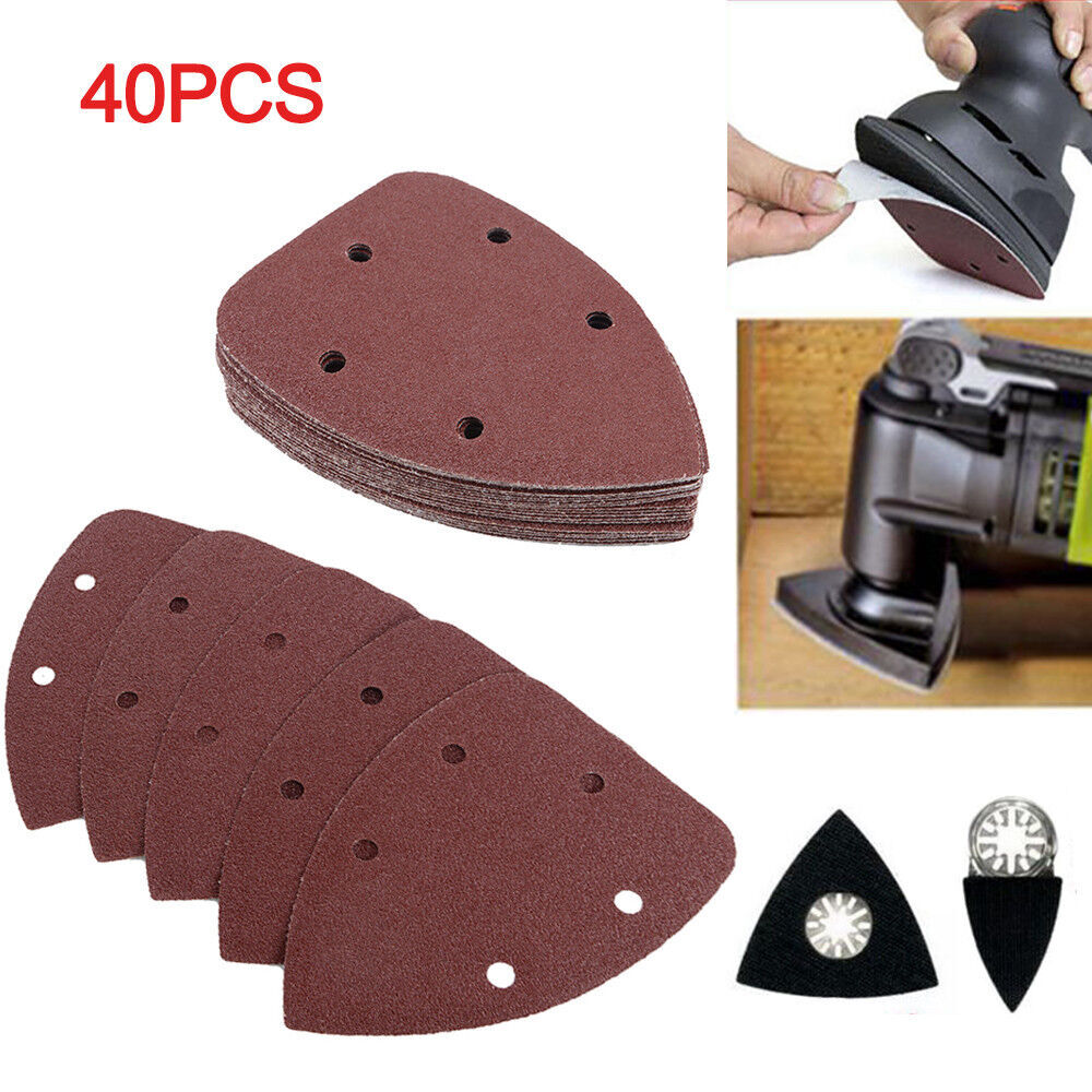 40X Mixed Mouse Sanding Sheets For Black and Decker Palm Sander Pads ...