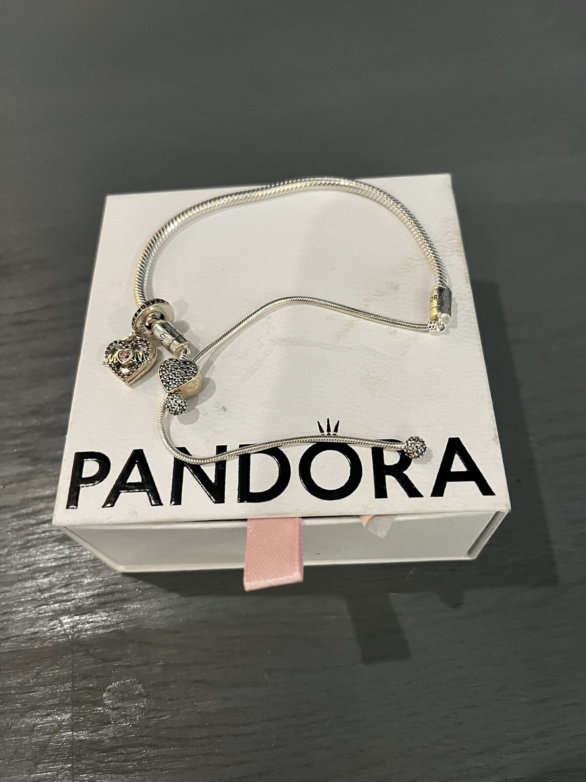 Pandora Moments Snake Chain Slider Bracelet (599652C01-2) 5700302979060 ...