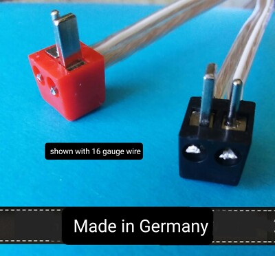 B&O Pair German Made 2 pin Din Plug Speaker and HiFi Connector Screw ...