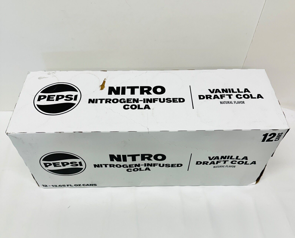 Pepsi Nitro NITROGEN INFUSED Draft Cola Limited Edition 12 pack 13.65OZ ...