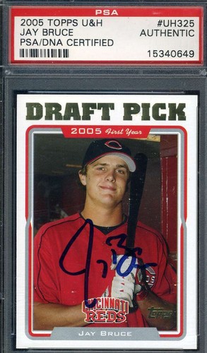 Jay Bruce PSA DNA Autograph 2005 Topps Rookie Hand Signed | eBay