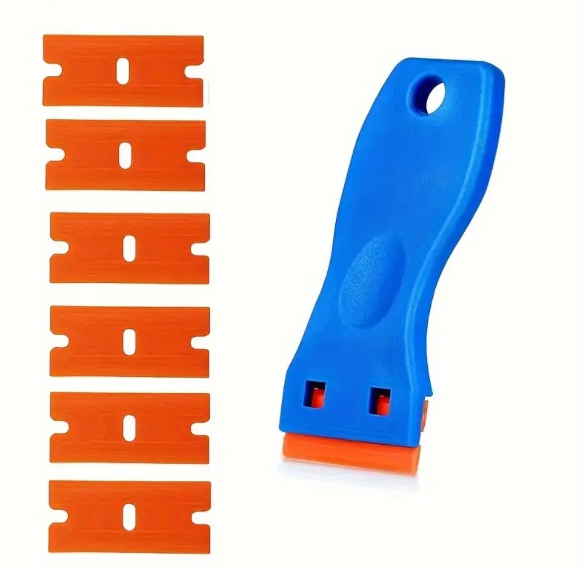 Plastic Scraper Car Sticker Remover Tool Glass Cooktop Razor Label Glue ...