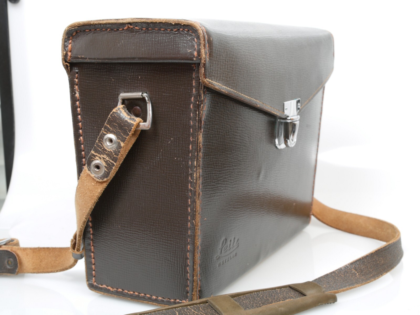 Leitz Leica M olivebraune Hartledertasche Ledertasche Tasche komp ...