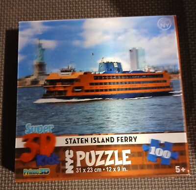 Prime3D Super 3D Lenticular Staten Island Ferry NYC 100 Piece Puzzle | eBay