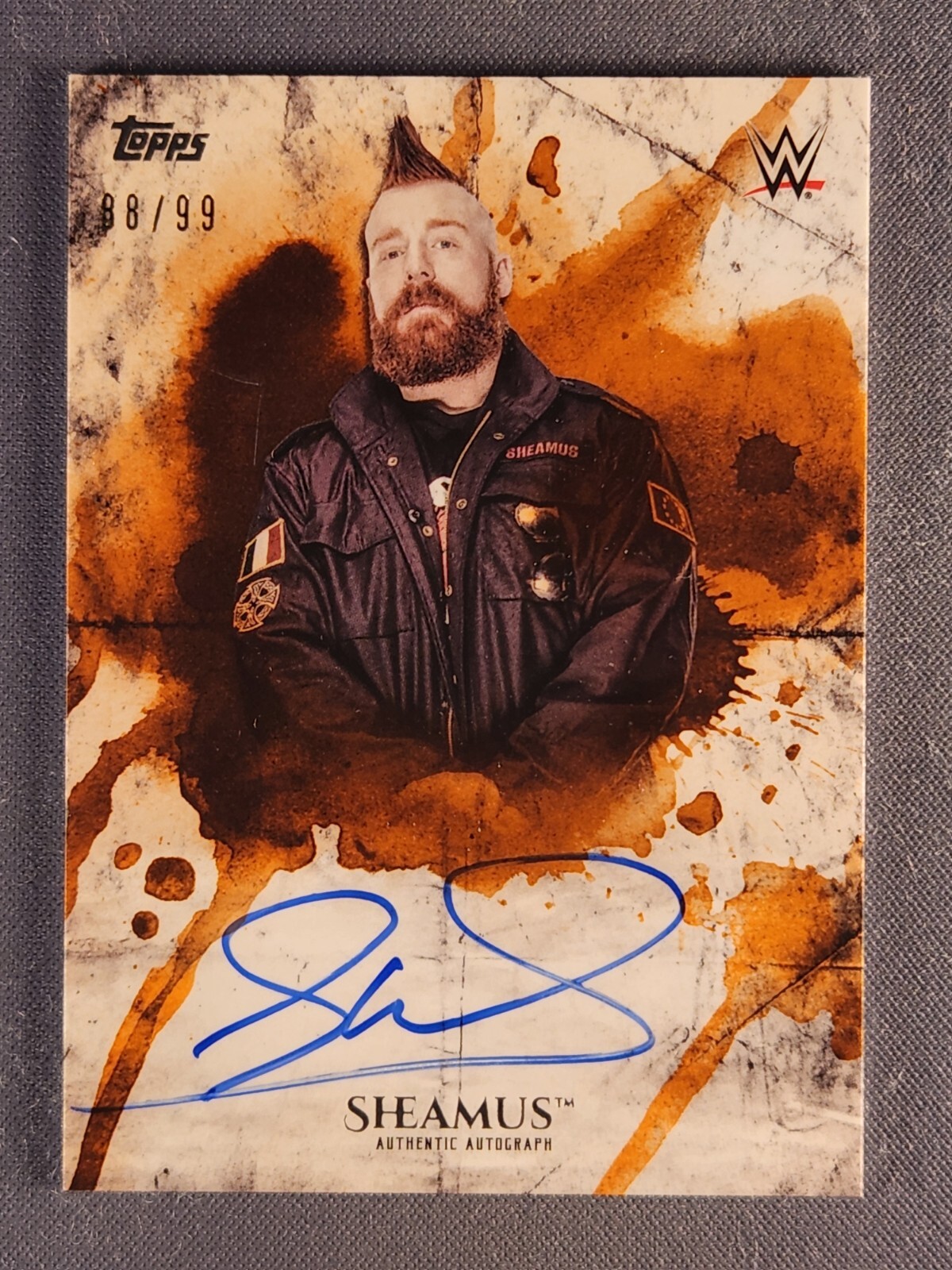 2018 Topps Undisputed Autograph #UA-SH Sheamus On Card Auto Orange /99 ...