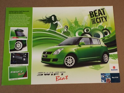 2010 Suzuki Swift Beat original Australian single page brochure | eBay ...