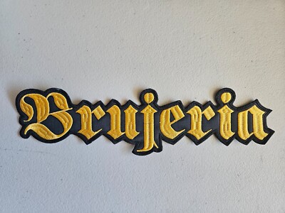 BRUJERIA, SEW ON GOLDEN EMBROIDERED LARGE BACK PATCH | eBay