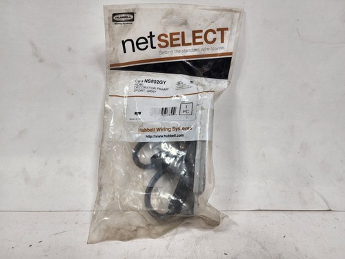 Hubbell NetSelect 2-Port HDMI Wall Plate NS802GY - Gray - Kellems ...